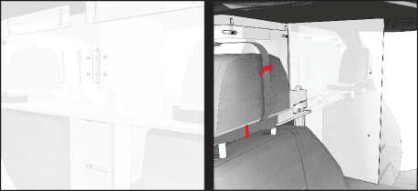 03 - Bifurcation Partition Front or Rear Only (Standard Cars) 7 Piece